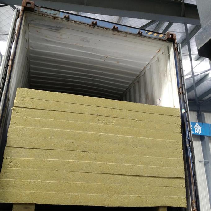 Stable Rock Wool Soundproofing Panels Yellow Mineral Wool Slabs